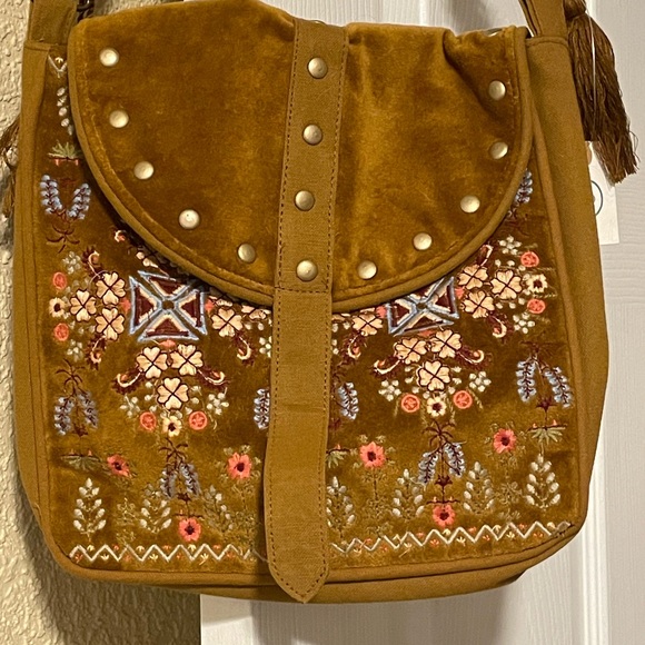 Bags | New Cute Boho Bag With Tags So Soft Detailed Front Tassels ...